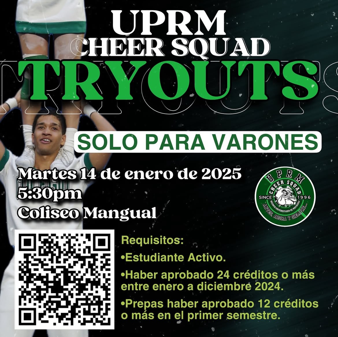 UPRM Cheer Squad Tryout – Departamento de Actividades Atléticas