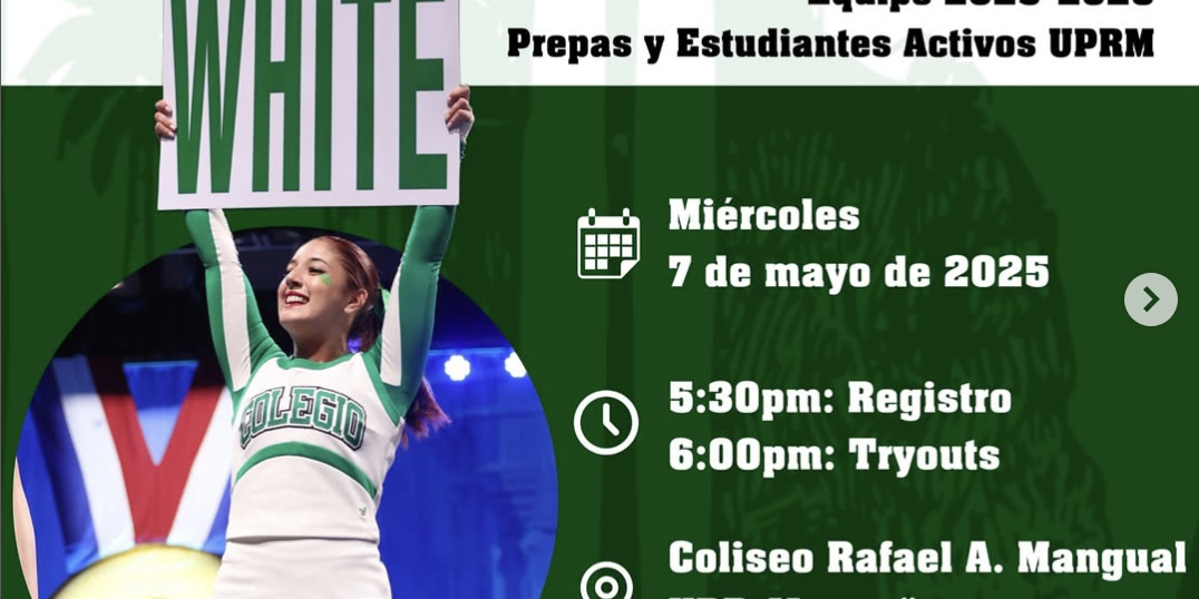 UPRM Cheerleading Tryout – Departamento de Actividades Atléticas