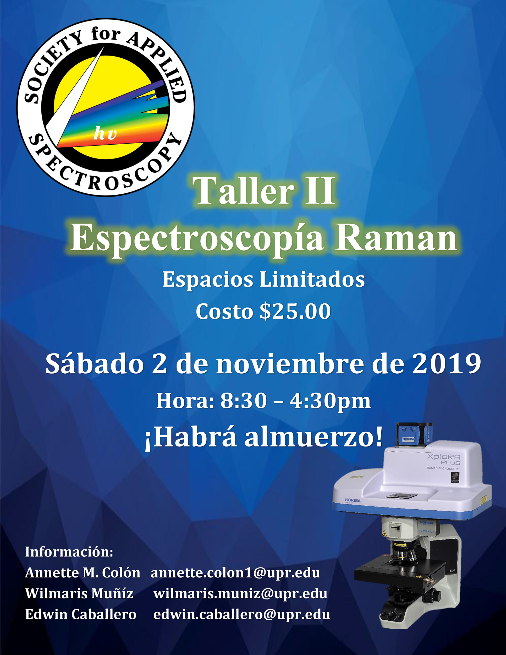 SAS Raman Workshop II – Center for Chemical Sensors (CCS) / Chemical Imaging and Surface ...