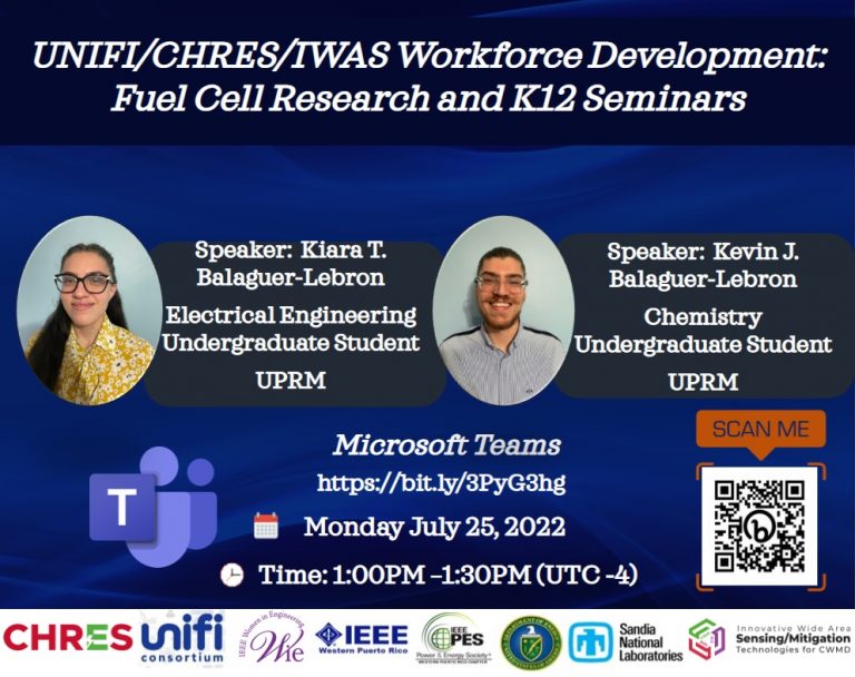 DHS ARI IWAS Webinar on Fuel Cell Research and K12 Seminars – Center for Chemical Sensors (CCS ...