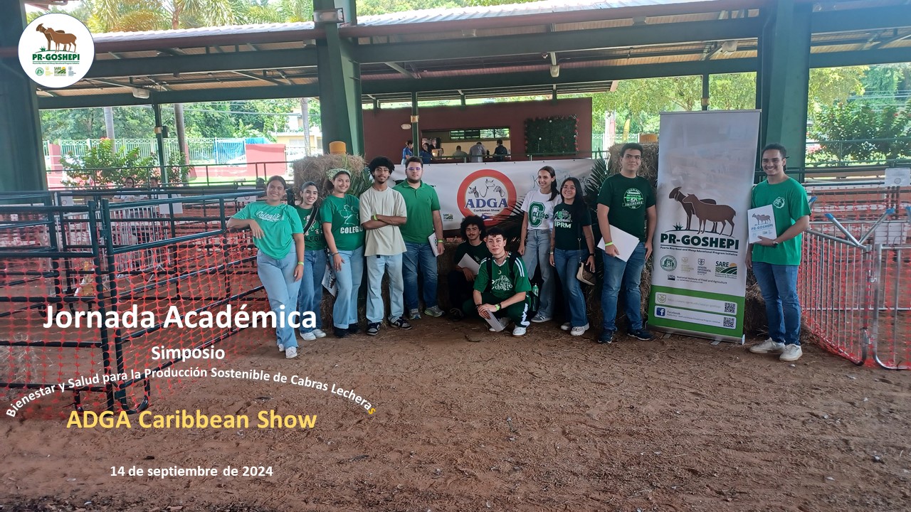 Nuestros Estudiantes en el ” American Dairy Goat Association Caribbean ...