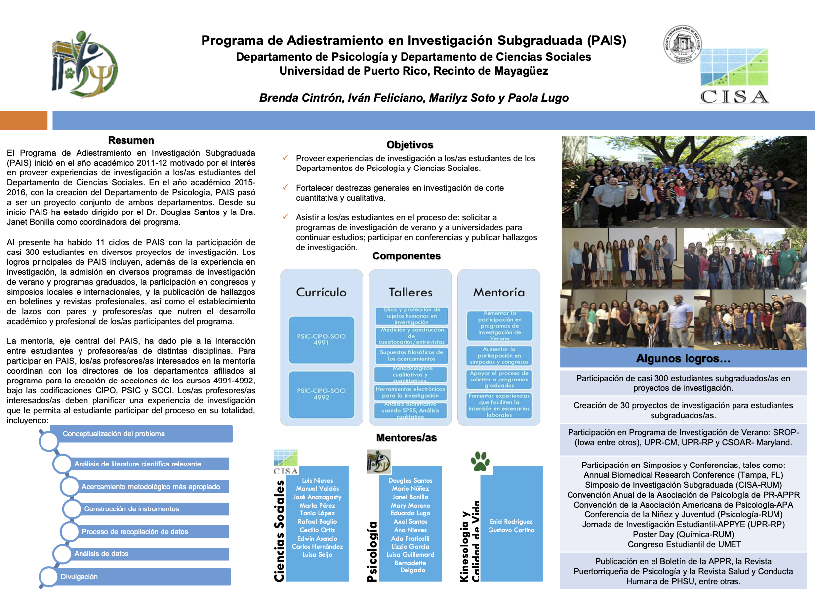 EXPOSICIÓN DE CARTELES DE CENTROS Y PROYECTOS – Centro de Investigación ...