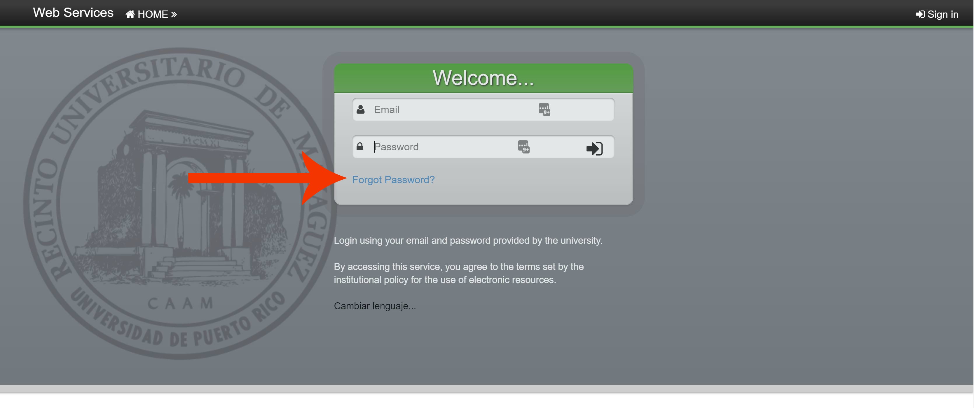Cambio de Contraseña en Portal UPR – Centro de Tecnologías de Información