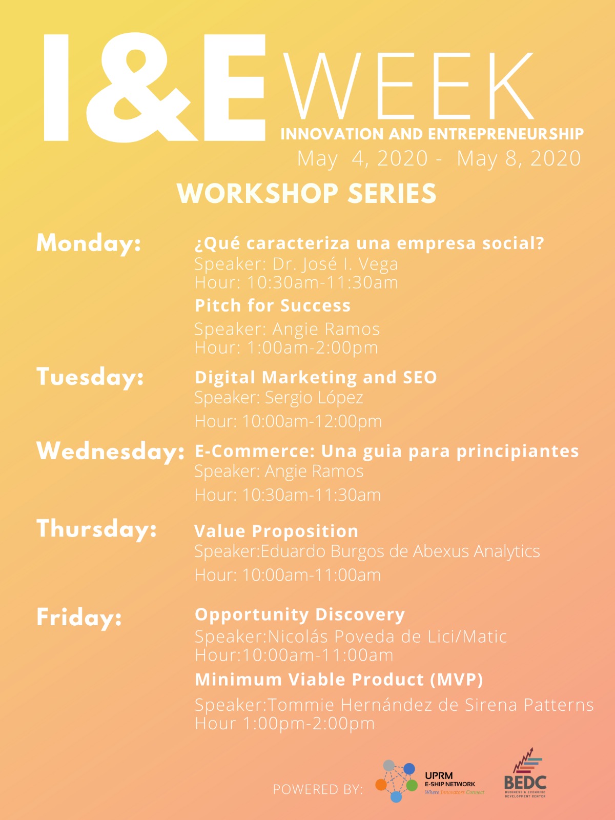 I&E Week | E-Ship Network