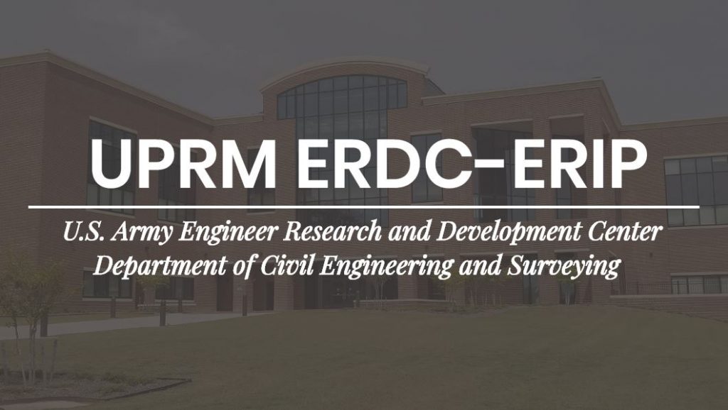 ERDC-ERIP Home – Department of Civil Engineering and Surveying
