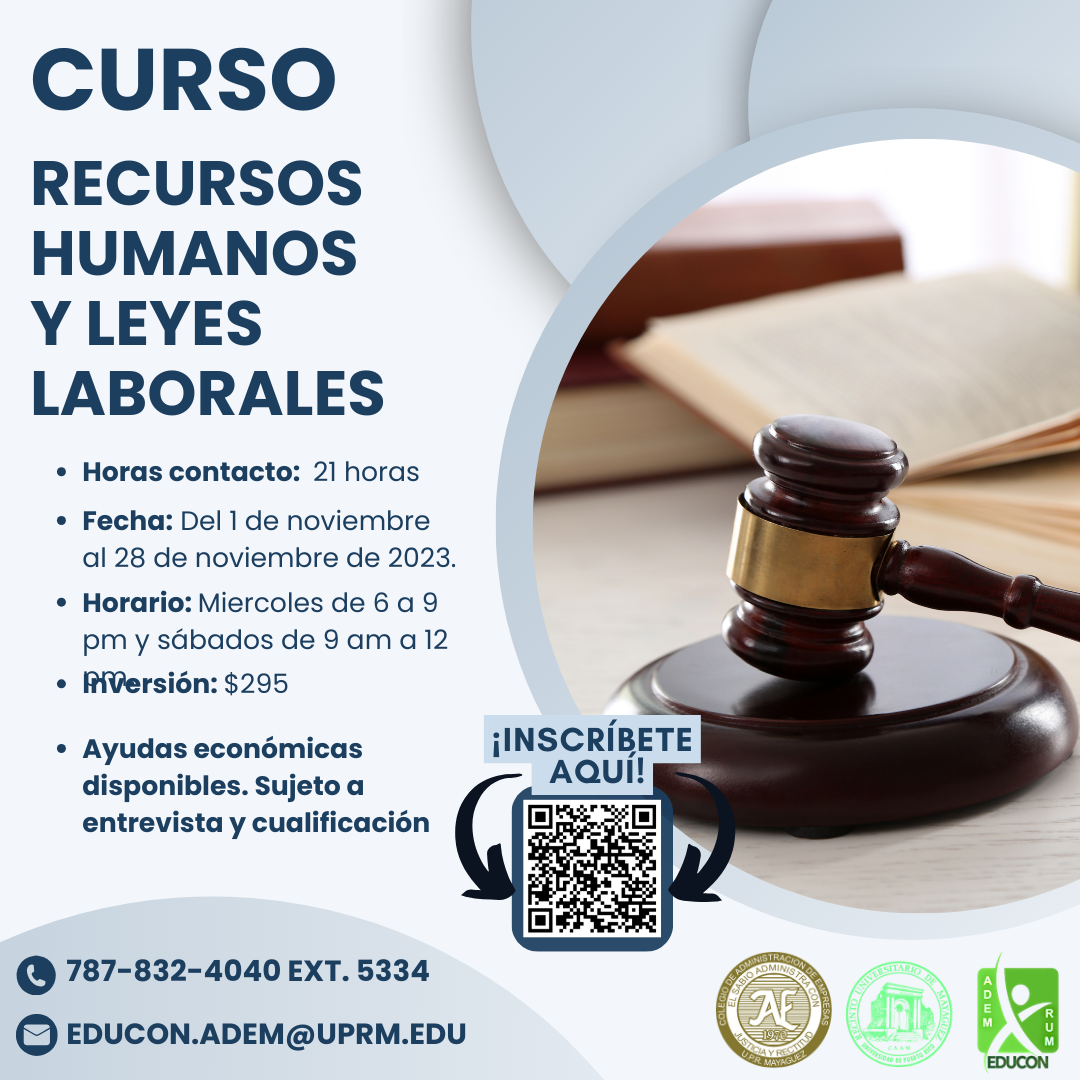 Curso Recursos Humanos y Leyes Laborales – EDUCON ADEM