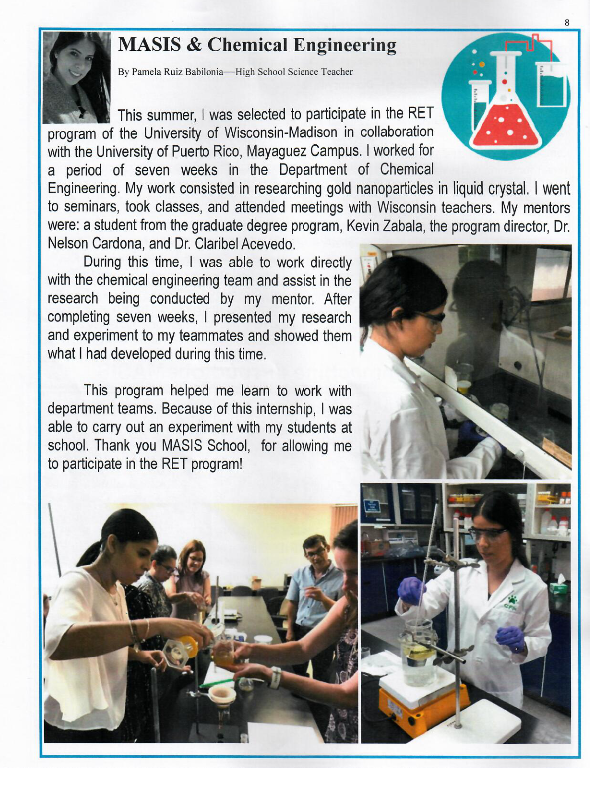 MASIS and Chemical Engineering – PREM – UPRM